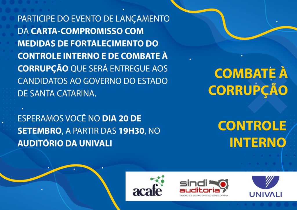 Sindiauditoria e Acafe lançam carta-compromisso para os candidatos ao ...
