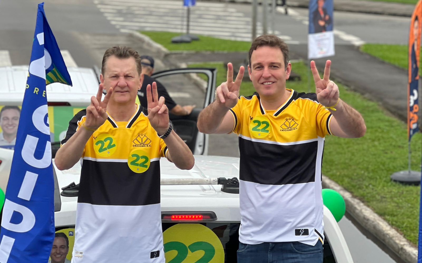 Centenas de carros na ruas Criciúma em apoio à Guidi e Acélio – Blog do ...